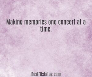 175 Concert Captions for Instagram – Best FB Status