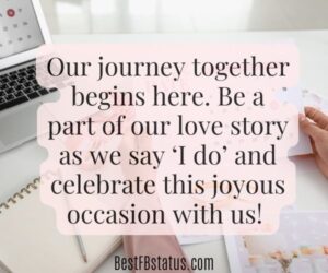 91 Facebook Wedding Announcement Wordings – Best FB Status