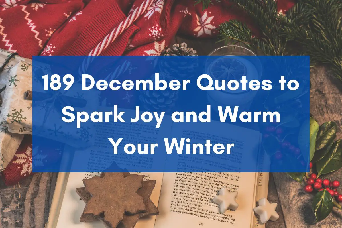 189 December Quotes to Spark Joy and Warm Your Winter